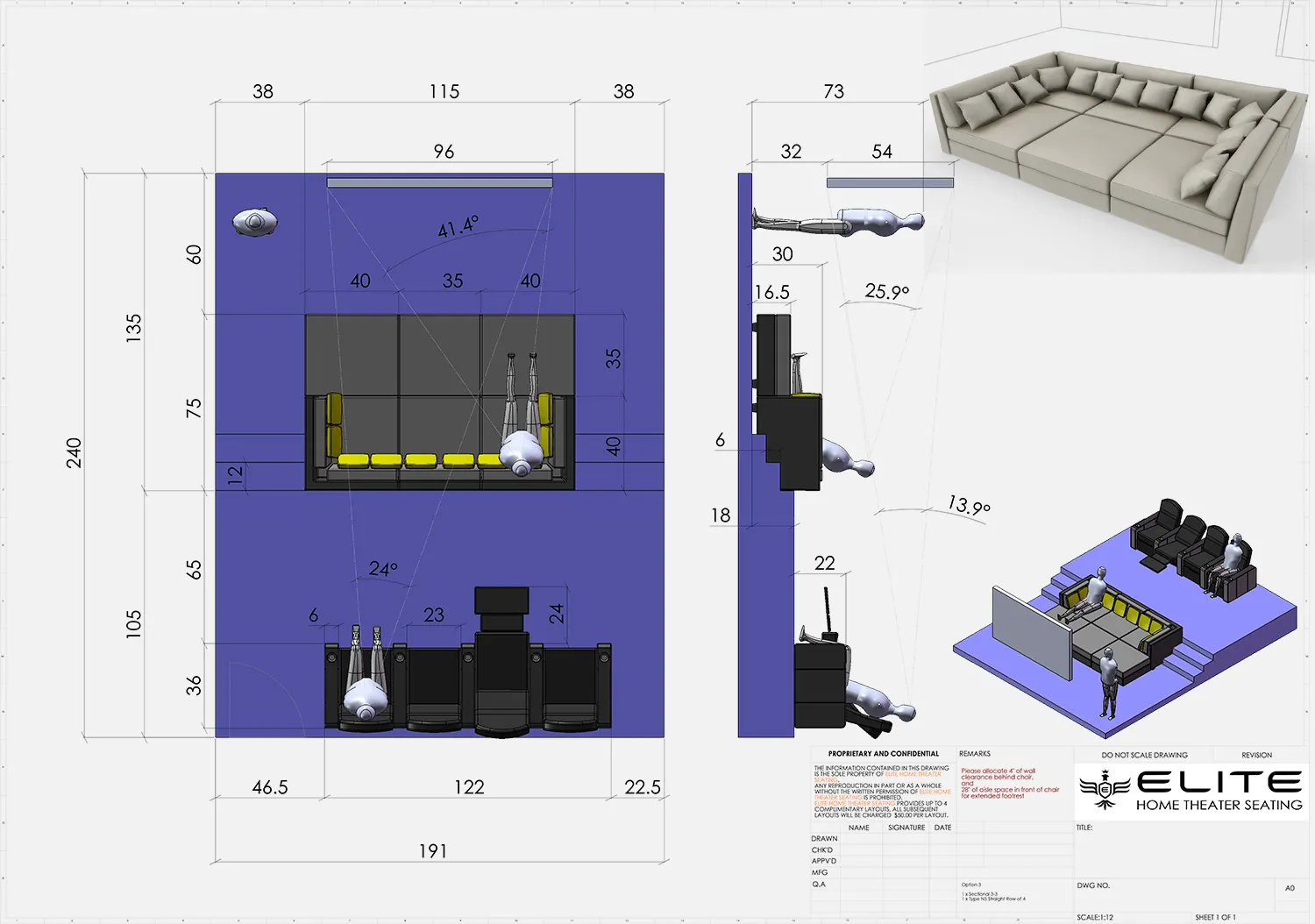 Home Theater Sectionals: Sofas and Couches | Elite HTS